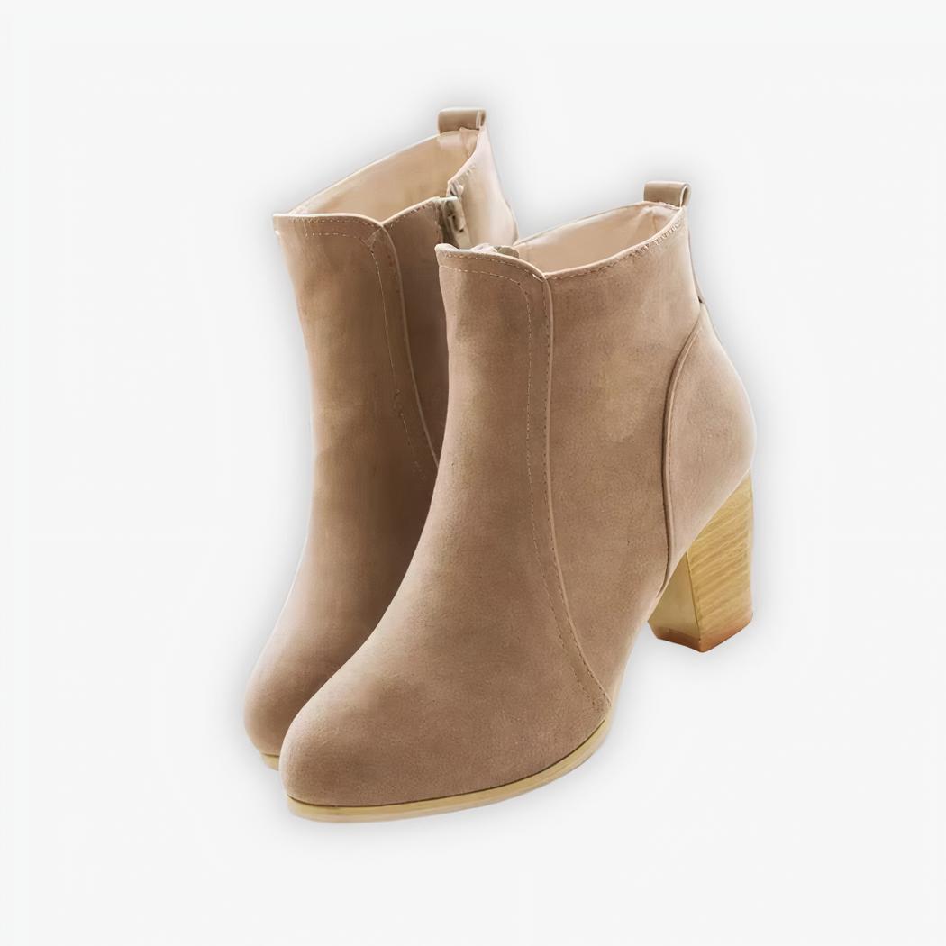 Santiag bottine femme beige de style moderne • Ma Santiag